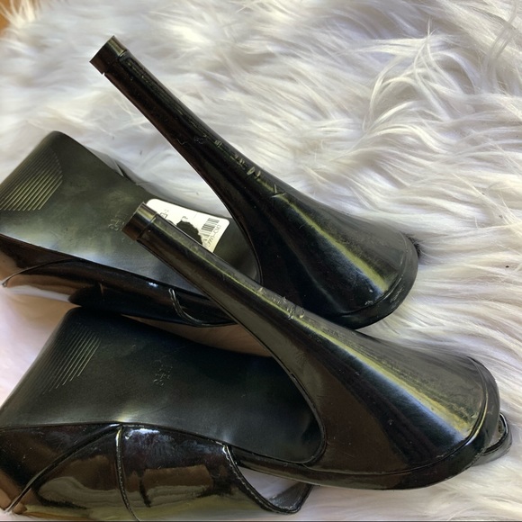 Guess | Shoes | Guess Open Toe Patent Platform Pumps Heels | Poshmark
